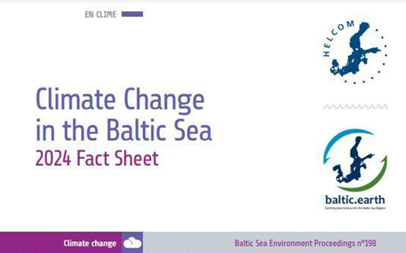 Updated fact sheet 2024 on climate change in the Baltic Sea published - IOW